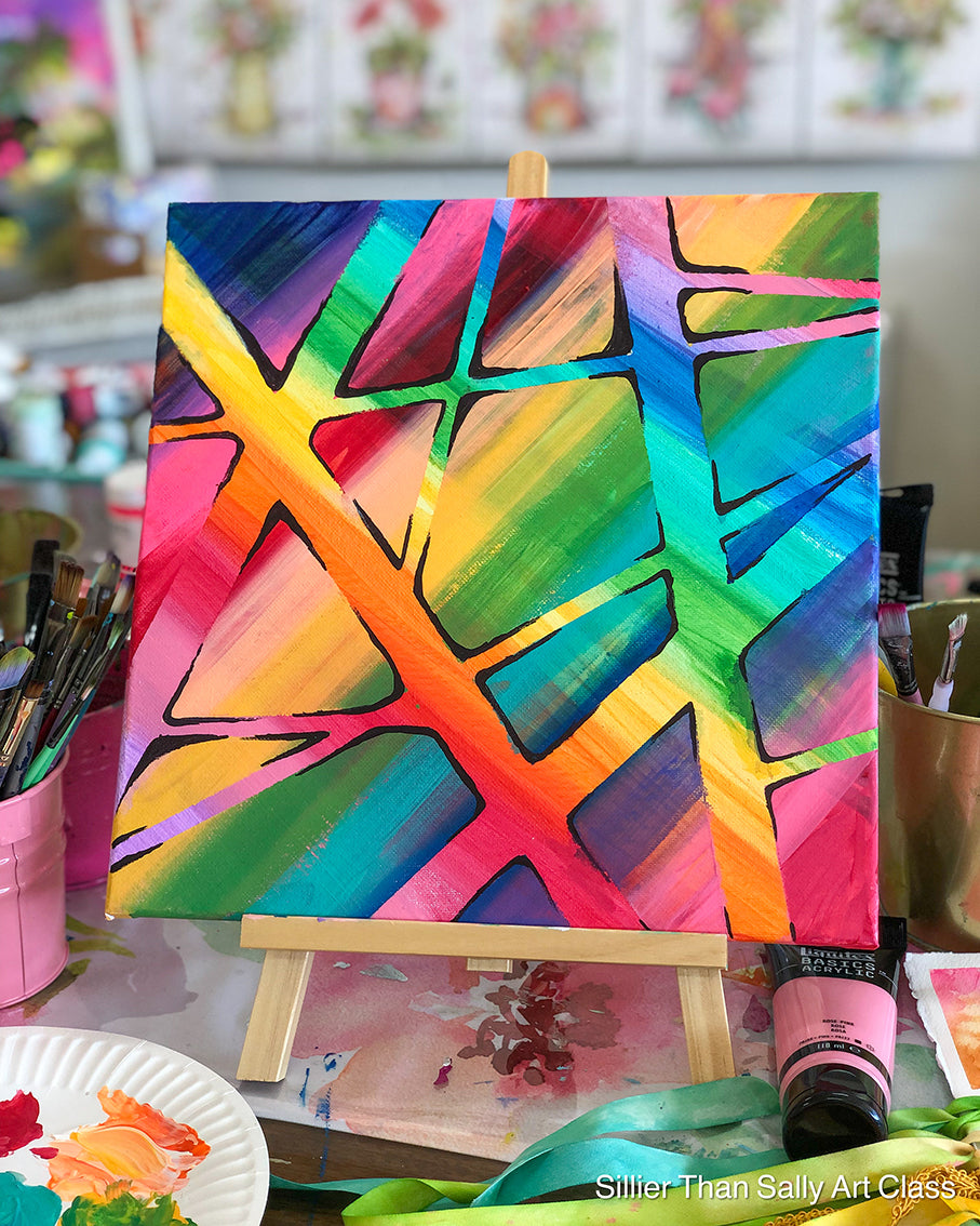 Kaleidoscope - Acrylic Paint Day – Sillier Than Sally